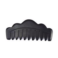 China Body Massager Best Products 2024 Mini Natural Black Bian Stone Gua Sha Hair Scalp Massage Comb Guasha Massager for Face Body Scrapper for sale