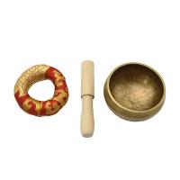China Natural Brass Nepal Singing Bowl Set for Meditation and Yoga Authentic Nepalese Sound for sale