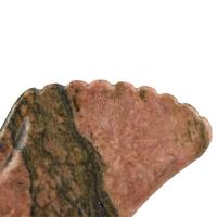 China Manual Massager Natural Rhodonite Jasper Stone Gua Sha Scraping Board Guasha Facial Beauty Body Massage Tool Skin Care Relax for sale