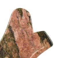 China Manual Massager Natural Rhodonite Jasper Stone Gua Sha Scraping Board Guasha Facial Beauty Body Massage Tool Skin Care Relax for sale