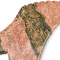 China Manual Massager Natural Rhodonite Jasper Stone Gua Sha Scraping Board Guasha Facial Beauty Body Massage Tool Skin Care Relax for sale