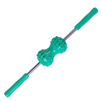 China PVC Strong Magnetic Double Ball Back Massager Body Meridian Massage Roller Manual Acupoint Stick Professional Service Advantage for sale