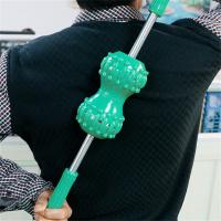 China PVC Strong Magnetic Double Ball Back Massager Body Meridian Massage Roller Manual Acupoint Stick Professional Service Advantage for sale