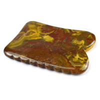 China Yellow Mookaite Body Massager for Gua Sha Stone Scrapping Face Therapy Massage Tool within Your Budget for sale