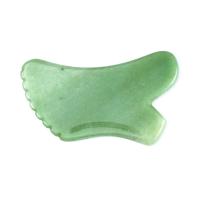 China Body Massage for Skin Care Natural Green Aventurine Jade Gua Sha Custom Logo Guasha Facial Beauty Tool to Reduce Wrinkles for sale