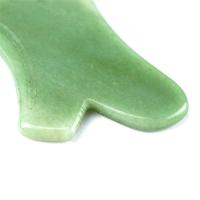 China Body Massage for Skin Care Natural Green Aventurine Jade Gua Sha Custom Logo Guasha Facial Beauty Tool to Reduce Wrinkles for sale