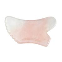 China 2024 Rose Quartz Gua Sha Facial Massage Tool Natural Crystal Skin Beauty Massager for Face Lifting for sale
