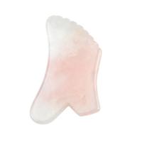 China 2024 Rose Quartz Gua Sha Facial Massage Tool Natural Crystal Skin Beauty Massager for Face Lifting for sale