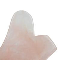 China 2024 Rose Quartz Gua Sha Facial Massage Tool Natural Crystal Skin Beauty Massager for Face Lifting for sale