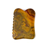 China Massager Custom Logo Mookaite Body Massage Tools For Beauty Guasha Stone Scrapping for Facial Lifting and Lymphatic Drainage for sale