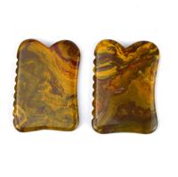 China Massager Custom Logo Mookaite Body Massage Tools For Beauty Guasha Stone Scrapping for Facial Lifting and Lymphatic Drainage for sale