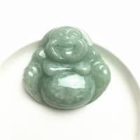 China Decoration Jade Buddha Carving Pendant for Necklace Laughing Buddha Online for sale