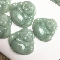 China Decoration Jade Buddha Carving Pendant for Necklace Laughing Buddha Online for sale