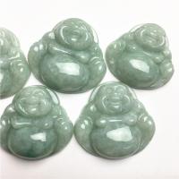 China Decoration Jade Buddha Carving Pendant for Necklace Laughing Buddha Online for sale