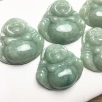 China Decoration Jade Buddha Carving Pendant for Necklace Laughing Buddha Online for sale