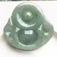 China Decoration Jade Buddha Carving Pendant for Necklace Laughing Buddha Online for sale