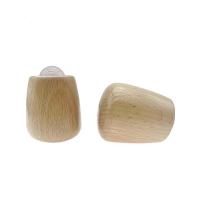 China Customizable Jade Massage Ball Wooden Handle Jade Roller for Body Massage and Neck/Facial Gua Sha Stress Relief Tool for sale