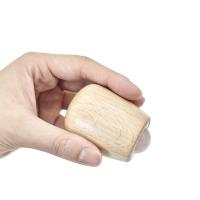 China Customizable Jade Massage Ball Wooden Handle Jade Roller for Body Massage and Neck/Facial Gua Sha Stress Relief Tool for sale
