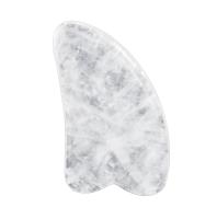 China Musical Function Clear Quartz Heart Guasha Stone for Facial Neck Full Body Skin Massage Avaiable 2024 for sale