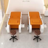 China Beauty Massage Bed with Advantage Multi-functional Half Lying Salon Hair Washing Bed for sale