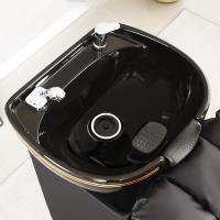 China Musical Function Half Lying Beauty Massage Bed Hairdressing And Hair Washing Bed Health Care Massage Seat For Salon for sale