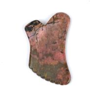 China Natural Rhodonite Gua Sha Massage Tool for Tightening Skin and Promoting Facial Beauty for sale