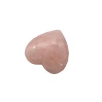 China Carved Rose Quartz Heart Shaped Stone Technique Carved 0.35kg Natural Gemstone Hearts for Wedding Gift for sale