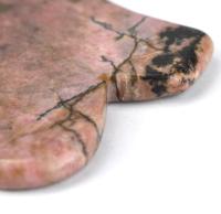 China Natural Rhodonite Gua Sha Massage Tool for Tightening Skin and Promoting Facial Beauty for sale