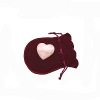 China Carved Rose Quartz Heart Shaped Stone Technique Carved 0.35kg Natural Gemstone Hearts for Wedding Gift for sale