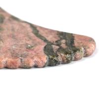 China Natural Rhodonite Gua Sha Massage Tool for Tightening Skin and Promoting Facial Beauty for sale