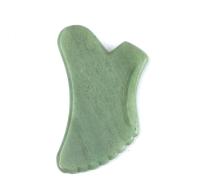 China Green Aventurine Guasha Gua Sha Face Tool Mode No abkgs-038 For Effective Lymphatic Drainage And Skincare for sale