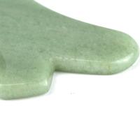 China Green Aventurine Guasha Gua Sha Face Tool Mode No abkgs-038 For Effective Lymphatic Drainage And Skincare for sale