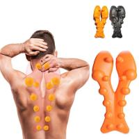 China Body Support Portable Cervical Massage Pillow with Acupressure Massager and Memory Cotton Back Stretching for sale