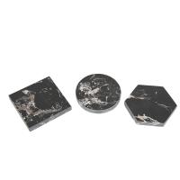 China Regional Feature Marble Natural Round Square Hexagon White Cup Mat Coffee Tea Coasters for Drink Mats Pads Home Kitchen for sale