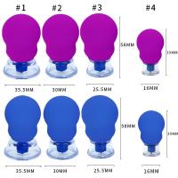 China Blue/Pink Silicone Magnetic Vacuum Cupping Set Vacuum Hijama Cupping Therapy Set Negative Pressure Cupping Kit 20pcs for sale