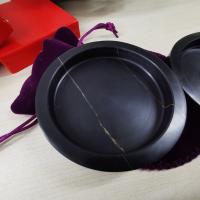 China CLASSIC Style Handwork Customized Natural Black Round Marble Cup Coasters For Hotel Home Decoration for sale