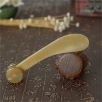 China Yak Horn Gua Sha Board Bull Horn Body Massager Skin Care Roller for Full-body Massage Area for sale