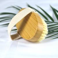 China Natural Wooden Handle Boar Bristle Skin Exfoliating Bamboo Shower Bath Brushes Body Dry Brush Body Brush for Deep Cleansing for sale