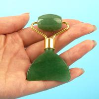 China Mini Rose Quartz Jade Roller Eye Skin Care Gua Sha Board Multi Functional Facial Beauty Device within 90 Characters for sale
