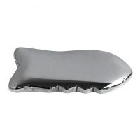 China Terahertz Gua Sha Scraping Massage Tool with Energy Stone and Acupuncture Point Massaging 91*37mm for sale