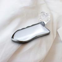 China Terahertz Gua Sha Scraping Massage Tool with Energy Stone and Acupuncture Point Massaging 91*37mm for sale