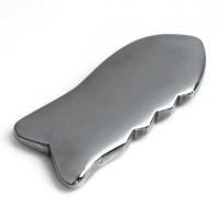 China Terahertz Gua Sha Scraping Massage Tool with Energy Stone and Acupuncture Point Massaging 91*37mm for sale