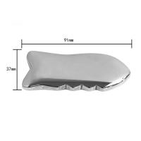 China Terahertz Gua Sha Scraping Massage Tool with Energy Stone and Acupuncture Point Massaging 91*37mm for sale