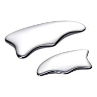 China Terahertz Cloud Shaped Gua Sha Scraping Massage Tool for Facial and Body Energy Stone Acupuncture Point Massaging for sale