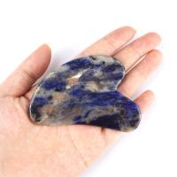 China 75*50mm Rose Quartz Jade Bian stone Sculpty Heart Gua Sha Face Sculpting Tool for Neck Back Shoulder Massage Anti-Aging for sale