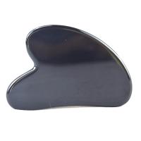 China 75*50mm Rose Quartz Jade Bian stone Sculpty Heart Gua Sha Face Sculpting Tool for Neck Back Shoulder Massage Anti-Aging for sale