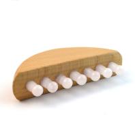 China Wooden Rose Quartz Jade Guasha Hair Meridian Massage Comb Scalp Gua Sha Massager Hair Massage Comb with Gua Sha Function for sale