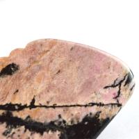 China Body Massage Equipment Natural Rhodonite Stone Gua Sha Scraping Board for Facial Beauty and Deep Tissue Massage for sale