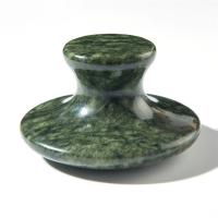 China Availabled Dark Green Xiuyan Jade Mushroom Gua Sha Tool for Body Healing and Energy Therapy for sale