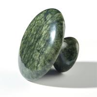 China Availabled Dark Green Xiuyan Jade Mushroom Gua Sha Tool for Body Healing and Energy Therapy for sale